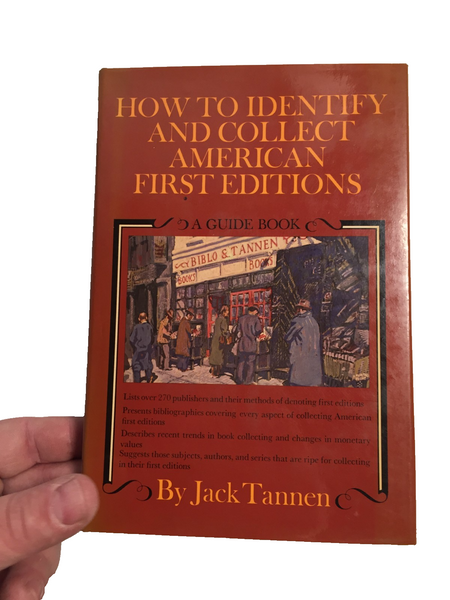 How to Identify First Editions Jack Tannen 1978 Arco Collecting Guideb ...