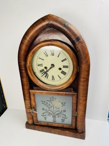 Antique Ansonia Beehive Clock With Frosted Glass C. 1882 Runs Well ...